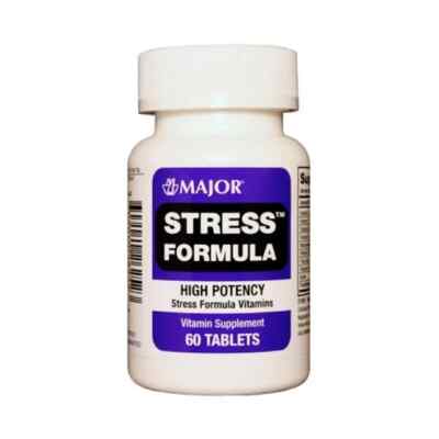 STRESS FORMULA 500MG TABLET 60CT MAJOR | eBay