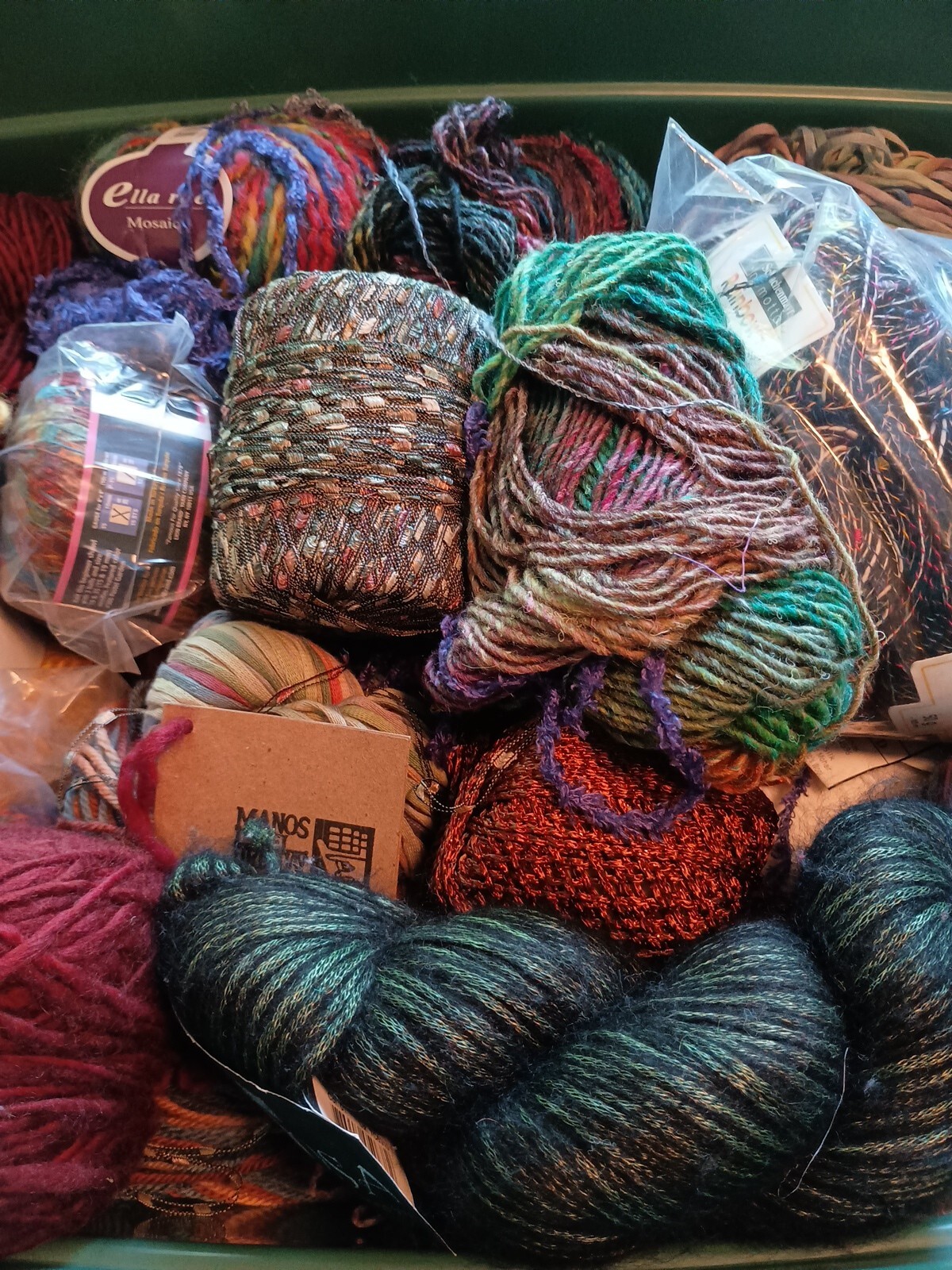 Grab Bag / Random 10 Skeins / Balls of High Quality Yarn In All Colors ...
