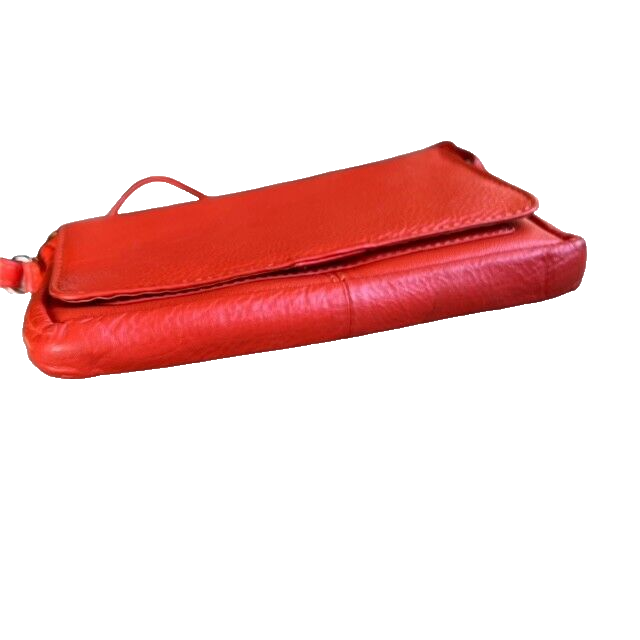 Bacci Small Leather Orange Crossbody Handbag, Purse | eBay