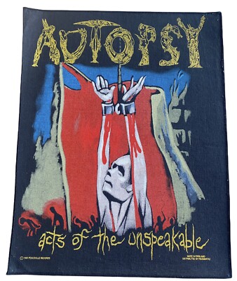 Autopsy Acts Of The Unspeakable Back Patch | eBay