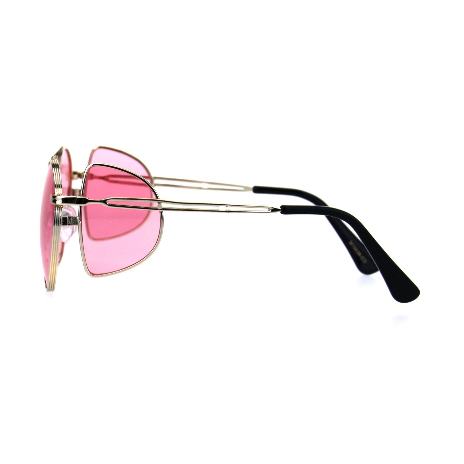 Mens Pimp Side Visor Round Circle Color Lens Metal Rim Sunglasses | eBay