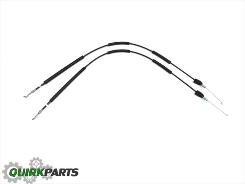 07-10 JEEP WRANGLER 4 DOOR PARKING BRAKE CABLES SET OF 2 OEM NEW MOPAR ...