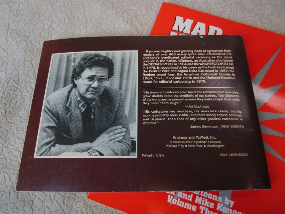 Mad In USA Gary Huck Charles H Kerr + Oliphant POLITICAL CARTOON Books ...