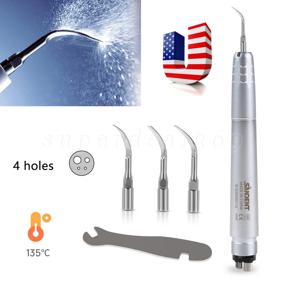 Dental Ultrasonic Air Perio Scaler Handpiece Hygienist 2 &4-Holes with ...