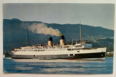 1958 Canada Ship Postcard CPR Princess Marguerite Canadian Pacific vtg ...