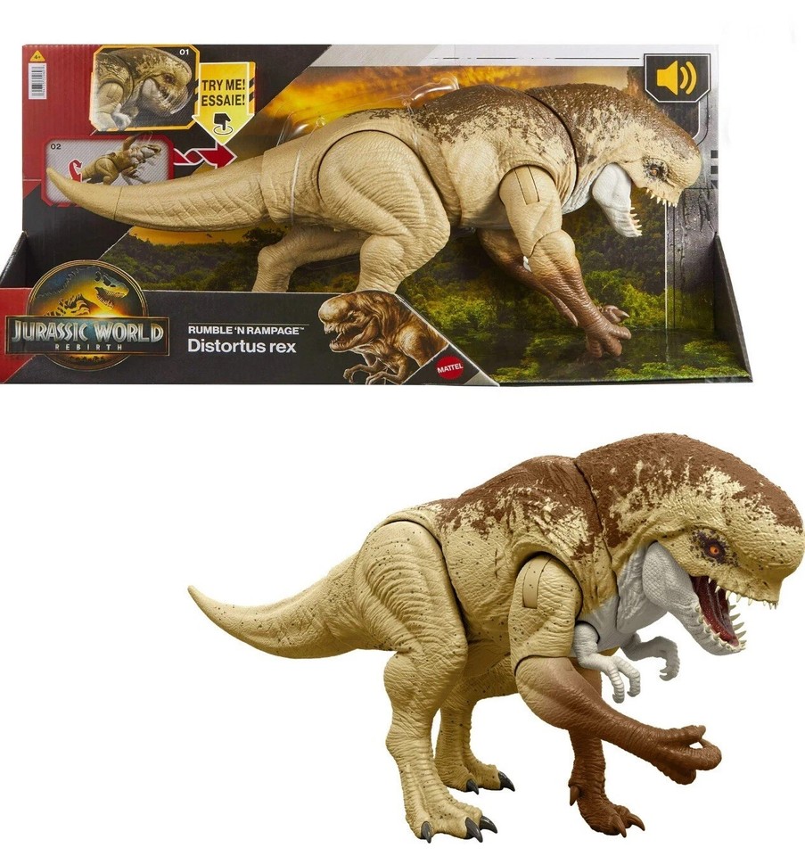 Jurassic World Rebirth Distortus Rex Rumble'n Rampage 22in IN STOCK D ...