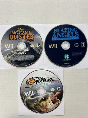 Wii Lot of 3 Loose Games Blazing Angels Big Game Hunter The Strike | eBay