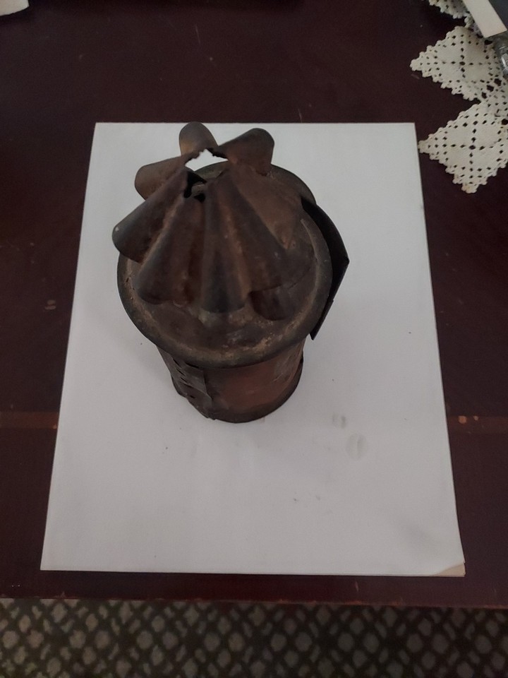 Antique Police Bullseye Torch Hand Lantern Oil Lamp Early 1900's | eBay