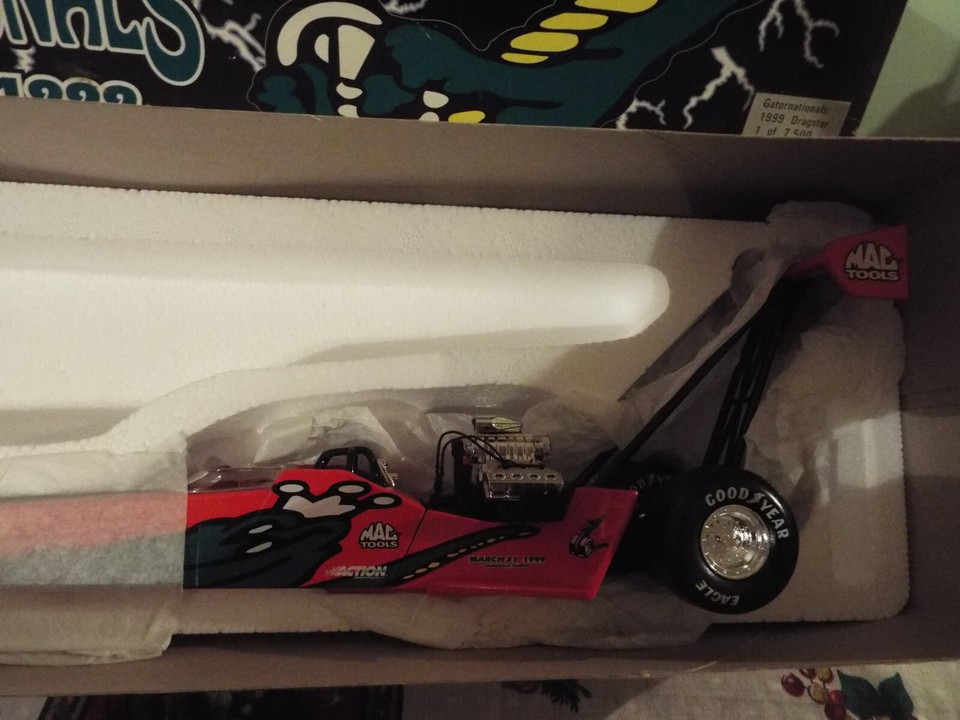 Gatornationals 1999 Top Fuel Dragster Die Cast NHRA Mac Tools Action 1: ...