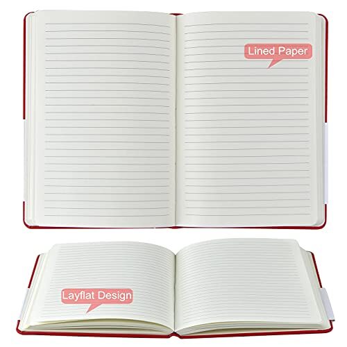 3 Pack A5 Journal Notebooks Classic College Ruled Notebooks Hardcover ...