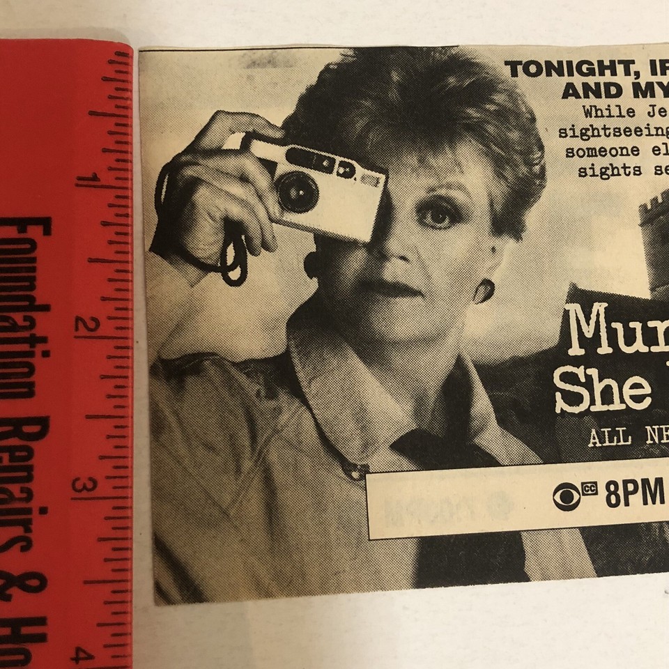 Murder She Wrote Vintage Tv Guide Print Ad Angela Lansbury TPA24 | eBay
