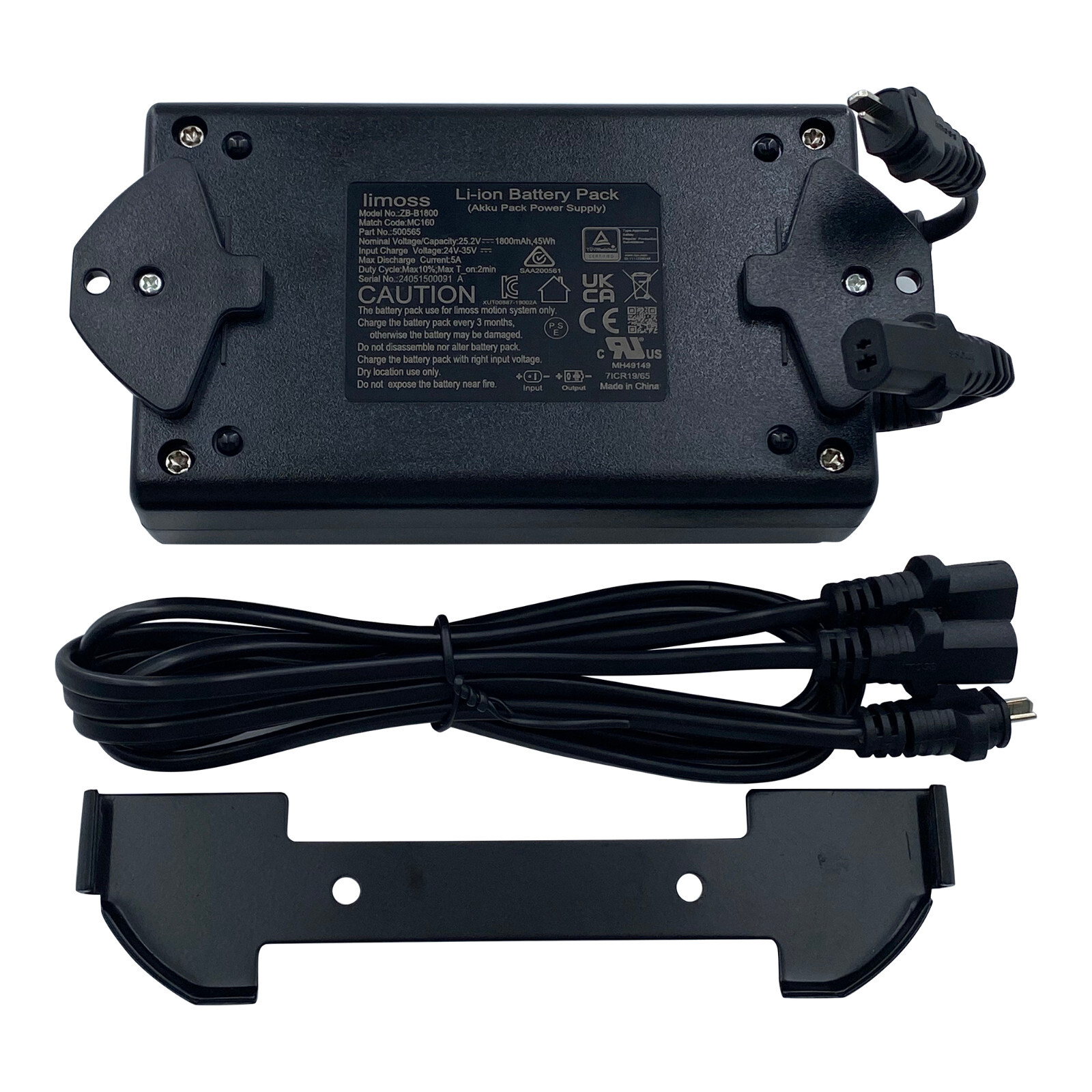 Limoss Akku Battery Pack Power Supply Model ZB-B1800 Kits for Power ...