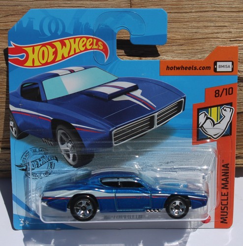 Hot wheels Muscle Mania Custom Otto Car 8/10 Blue FNQHotwheels FH954 ...