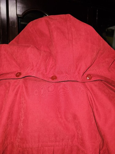 FS Limited Red Hooded Padded Winter Jacket Zip Out Liner Suede Feel ...