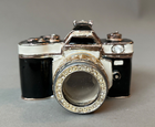 Vtg Miniature Die Cast Enamel Metal Film Camera SLR Paperweight ...