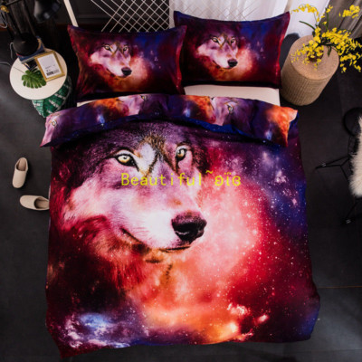 Star Wolf Duvet Quilt Doona Cover Set Queen/King/Double/Single Bed ...