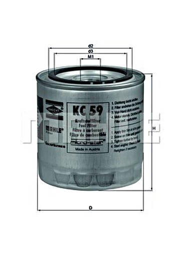 MITSUBISHI ME229355 - Fuel filter cross reference