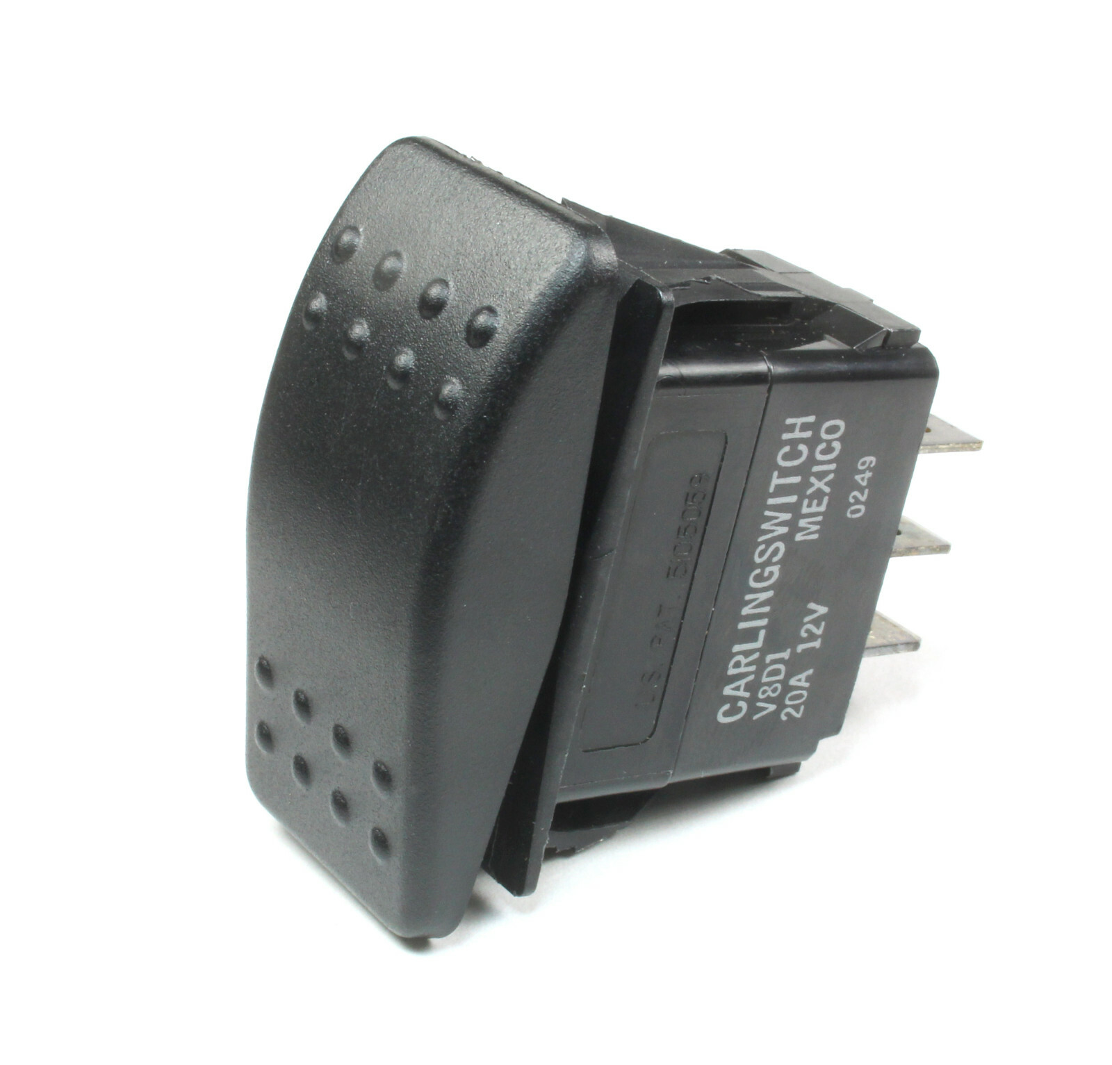 1pc Carling Momentary Rocker Switch SPDT, 20A 12VDC, (ON) OFF (ON ...
