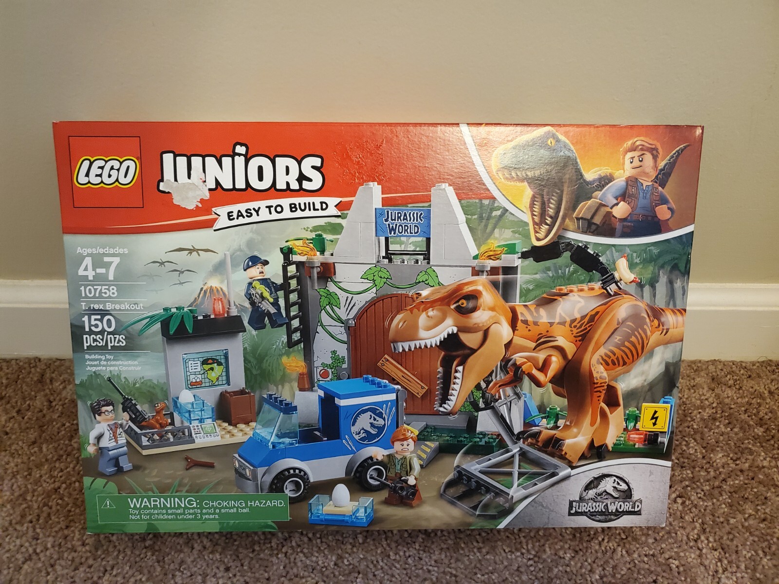 LEGO T. Rex Breakout - Jurassic World Juniors Dinosaur 10758 - New ...