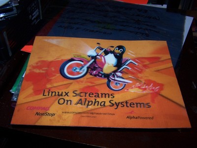 Compaq Linux Screams On Alpha Systems Mouse Pad | eBay
