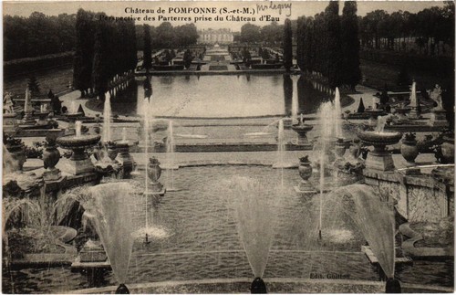 CPA POMPONNE Chateau - Perspective des Parterres (1320347) | eBay