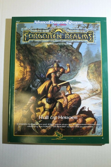 Forgotten Realms 2nd Edition Hall of Heroes 9252 Fr7 1989 Paperback Ad ...