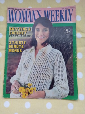 Vintage Woman's Weekly Magazine 17th March 1973 Cooking Knitting ...