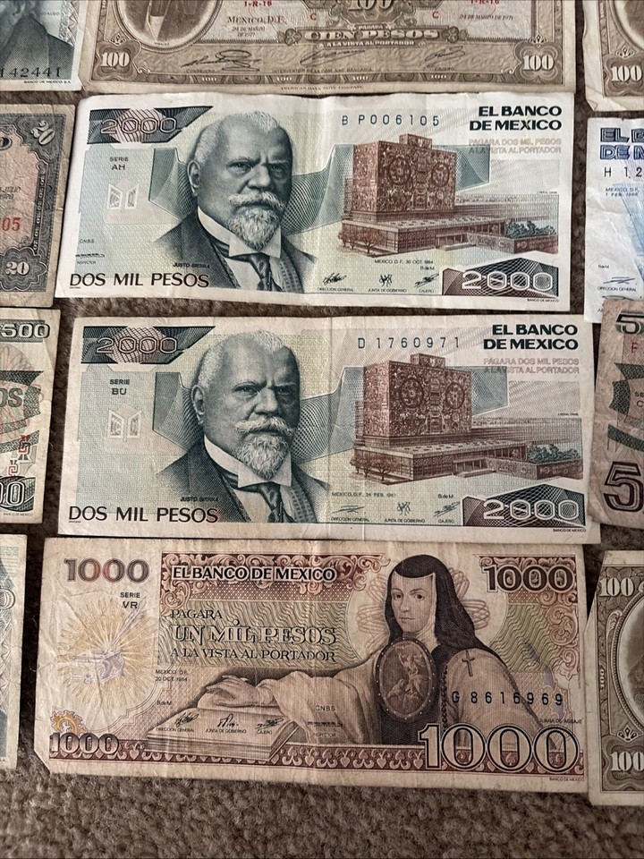 LOT OF 20 BANK NOTES MEXICO MIXED | eBay