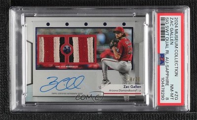 2024 Topps Museum Collection Sapphire 18/20 Zac Gallen #SWDRA-ZG PSA 8 ...
