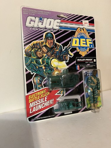 1991 Vintage GI Joe DEF Bullet Proof Figure MOC Carded Sealed Drug ...