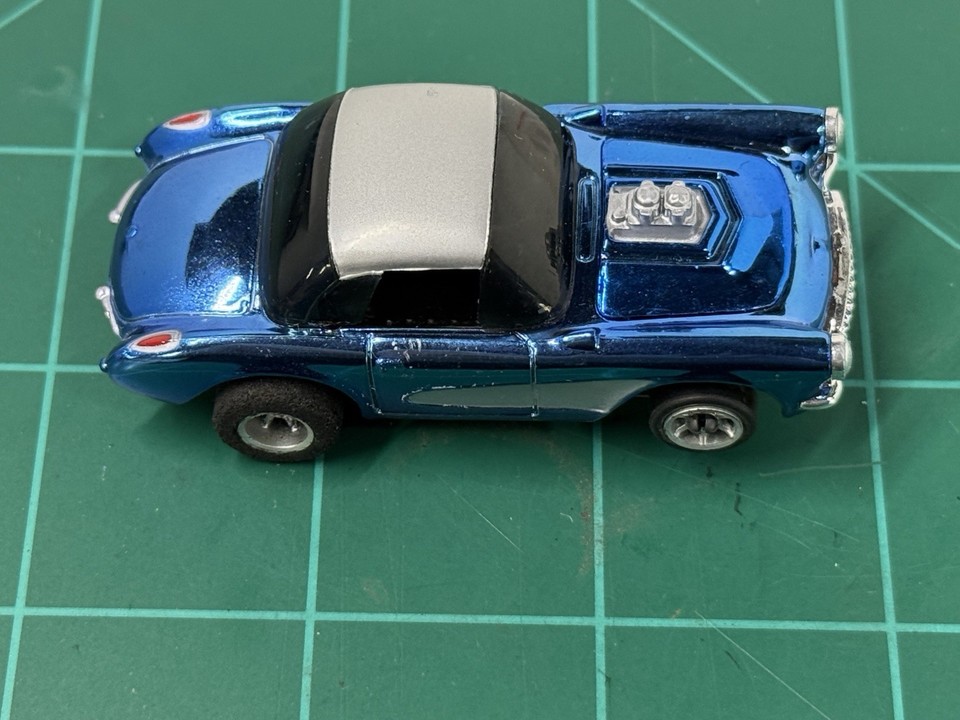 Blue Chrome Corvette Slot Car AFX HO Slot Car Chassis Tyco/AFX Track | eBay