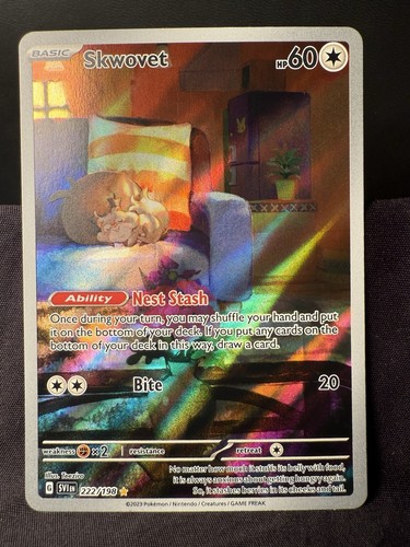 Pokemon Card - Skwovet 222/198 Scarlet & Violet 151 Illustration Rare ...