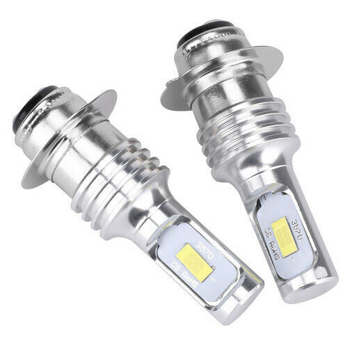 2 Ultra Bright Hi/Low LED Headlight Bulbs for Yamaha 12V 30/30W 4KB ...