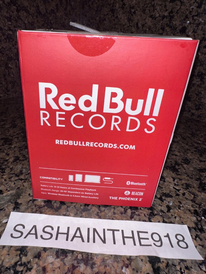 Red Bull Records Bluetooth Speaker with mic Beacon Phoenix 2 Open Box ...