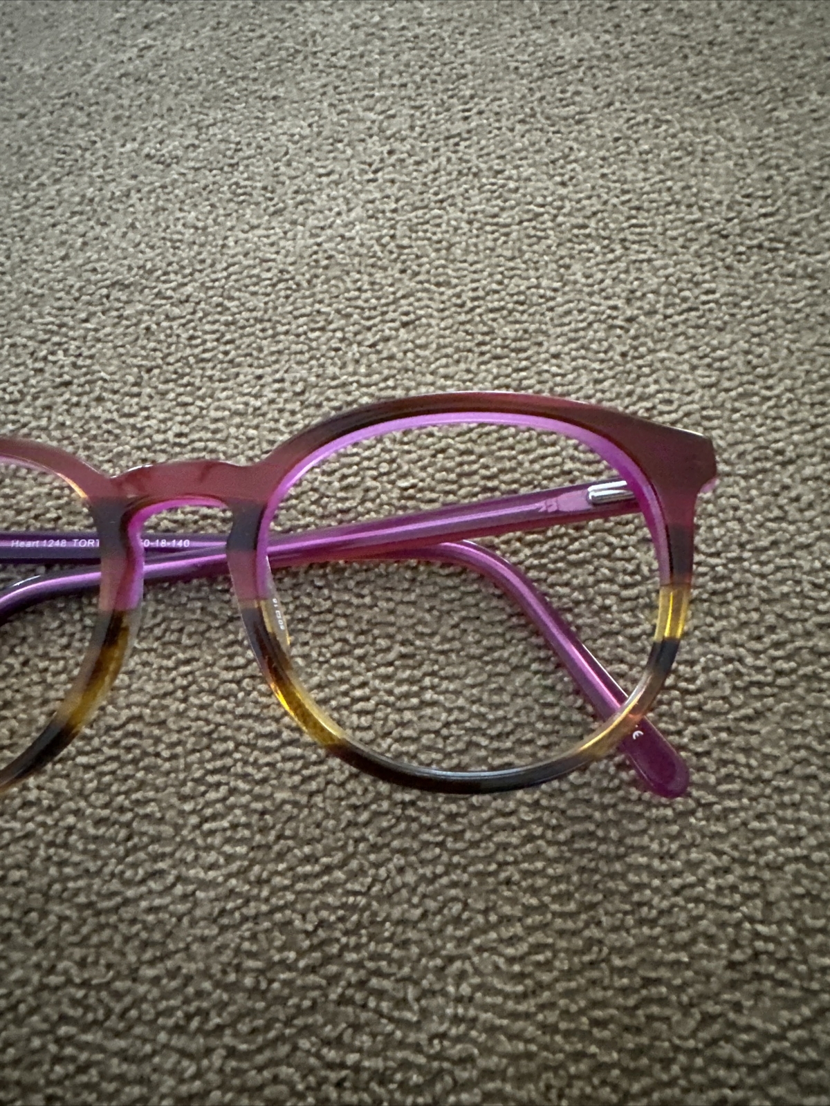 Heart 1246 Tort/Pink Eyeglasses Frames 50-18-140 (TD) | eBay