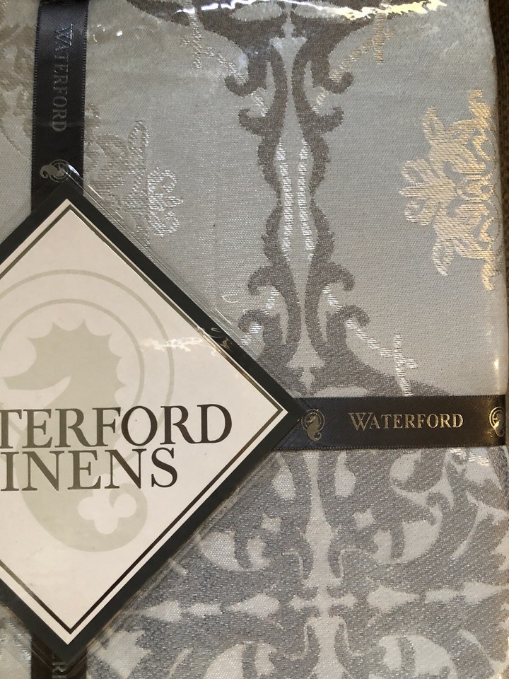 $80 LUXURY VALENTINA WATERFORD LINENS TABLECLOTH Oblong 70”x126” 10 To ...