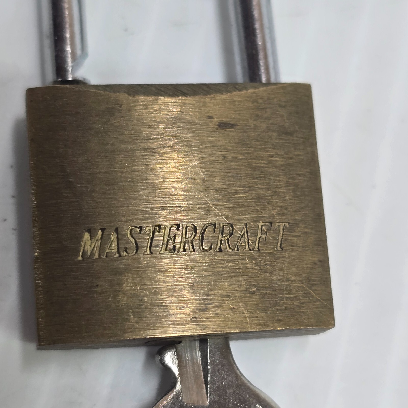 Mastercraft Lock Padlock Brass 1.5 Inch With 3 Keys Hard Steel Hardened ...