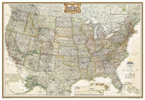 National Geographic United States Executive, Enlarged &, Lami (Map) (UK ...
