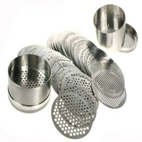 Stainless Steel 47 mm Diamond Sorting Sieves Round Plate, Silver Set of ...