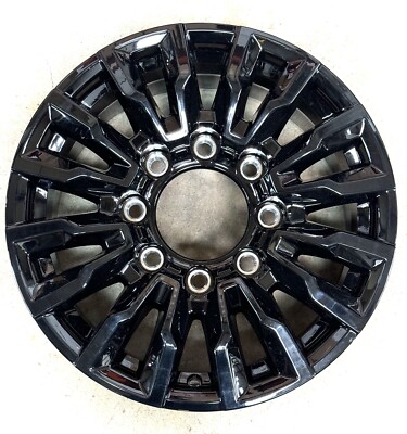 1 GMC Sierra HD Chevy 2500 3500 8 Lug Factory OEM 18” Black Wheel Rim ...