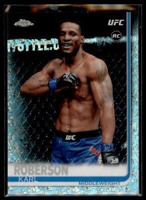 2019 Topps Chrome UFC MMA DIAMOND Refractor Hot Box #73 Karl Roberson ...