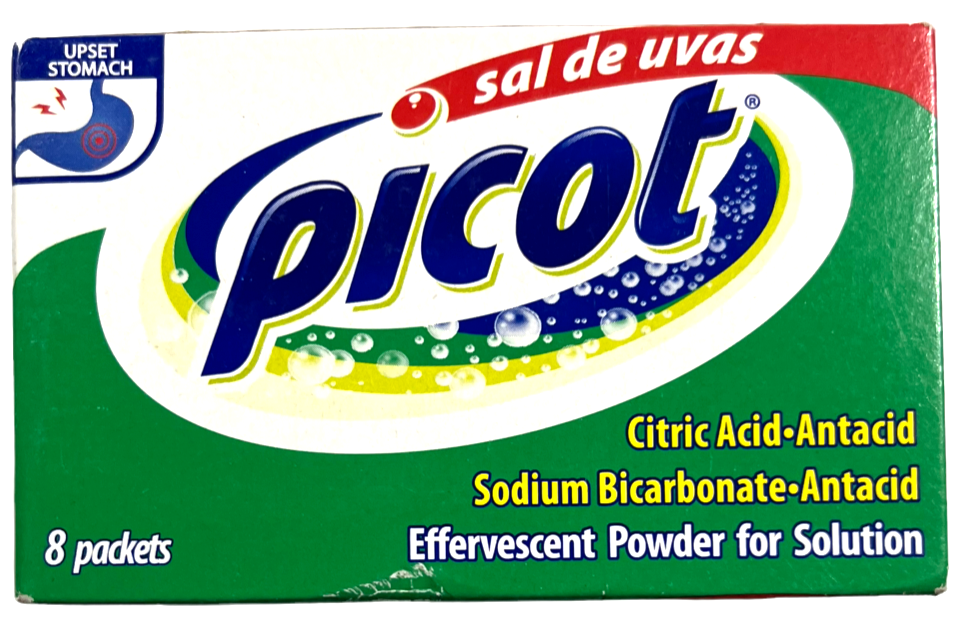 Sal De Uvas Picot Citric Acid Antacid Sodium Bicarbonate 8 Packets for ...