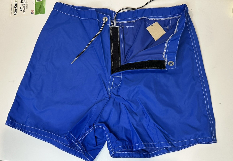 Vintage Birdwell Beach Britches Men's SZ 30 Royal Swim Trunks Board ...