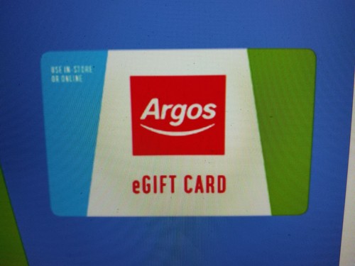 £20 Argos online voucher Send By A PHOTO | eBay UK