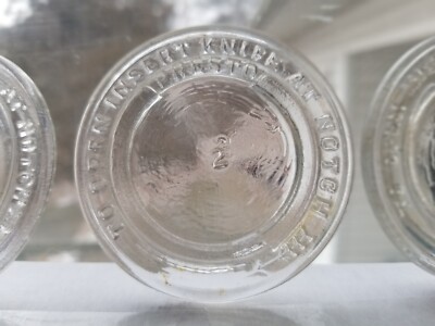 3 Vintage Presto Canning Jar Glass Inserts Insert Knife at Notch 2.5" 2 ...