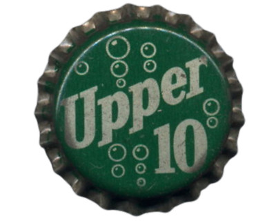 10 Vintage "Upper 10" Drink Soda Bottle Caps NOS Original 1950's Cork ...