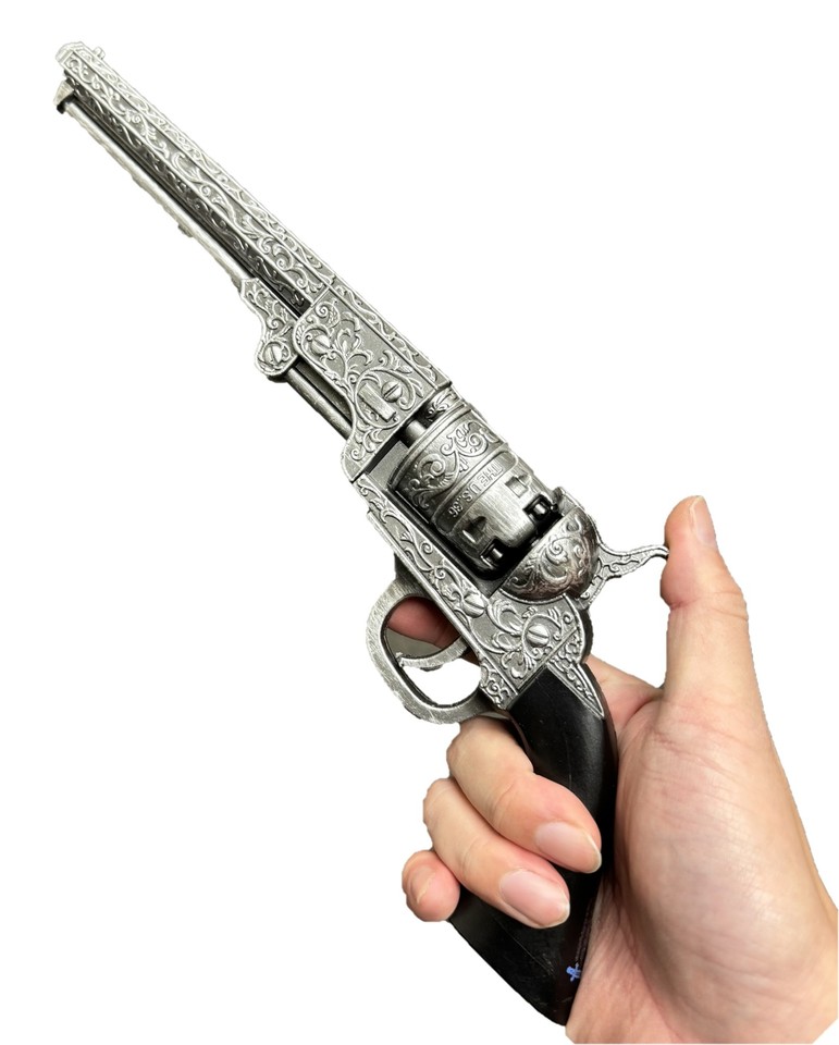 13 Inch Polyurethane Western Cowboy Style Revolver Pistol Prop, Costume ...
