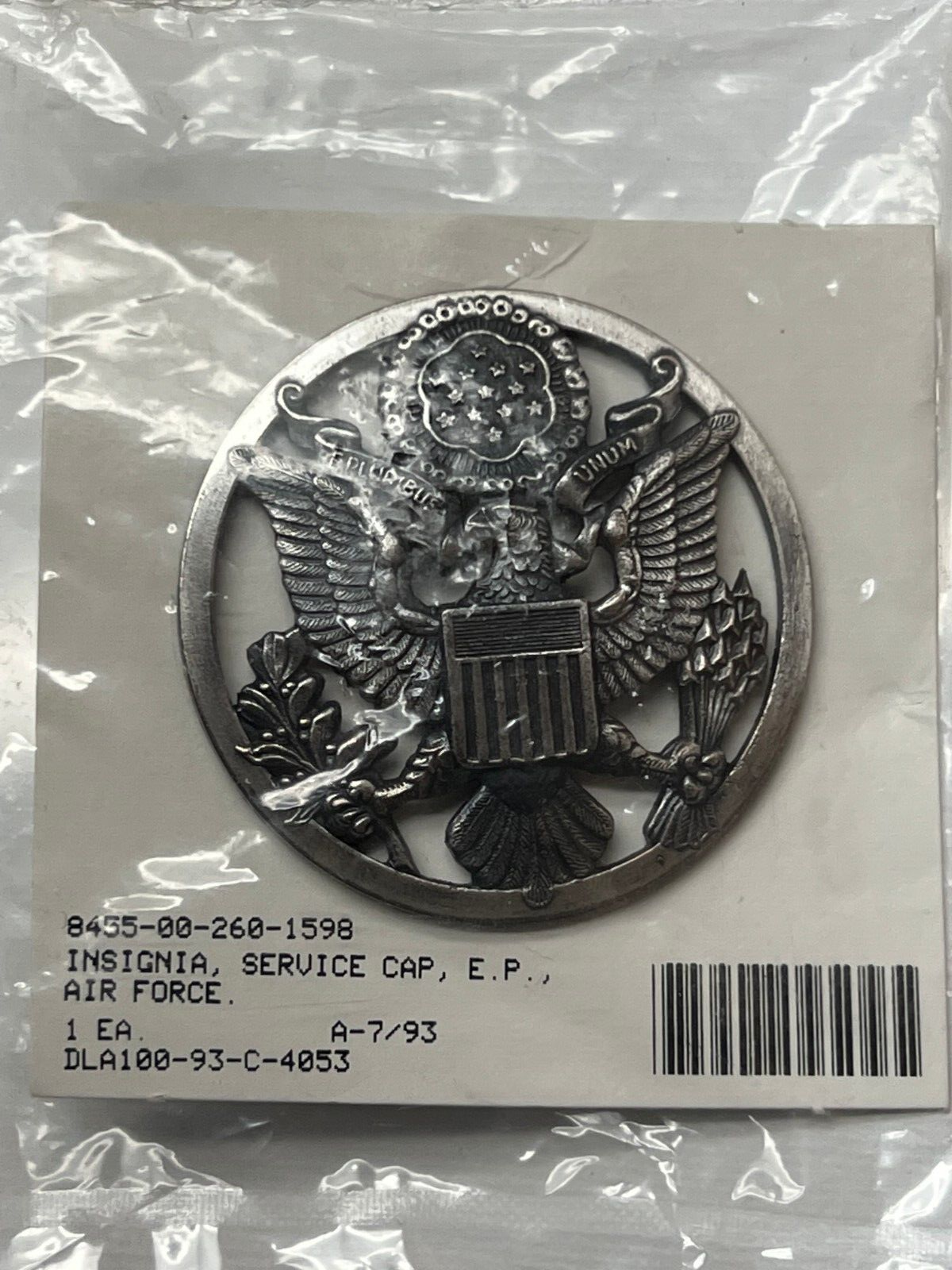 USAF SERVICE CAP INSIGNIA ISSUE ITEM REGULATION | eBay