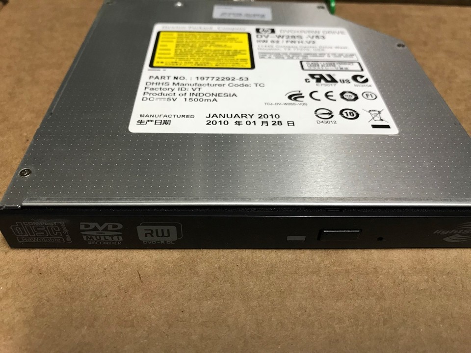 HP DVD / RW Slim SATA Optical Drive 506468-001 DV-W28S | eBay
