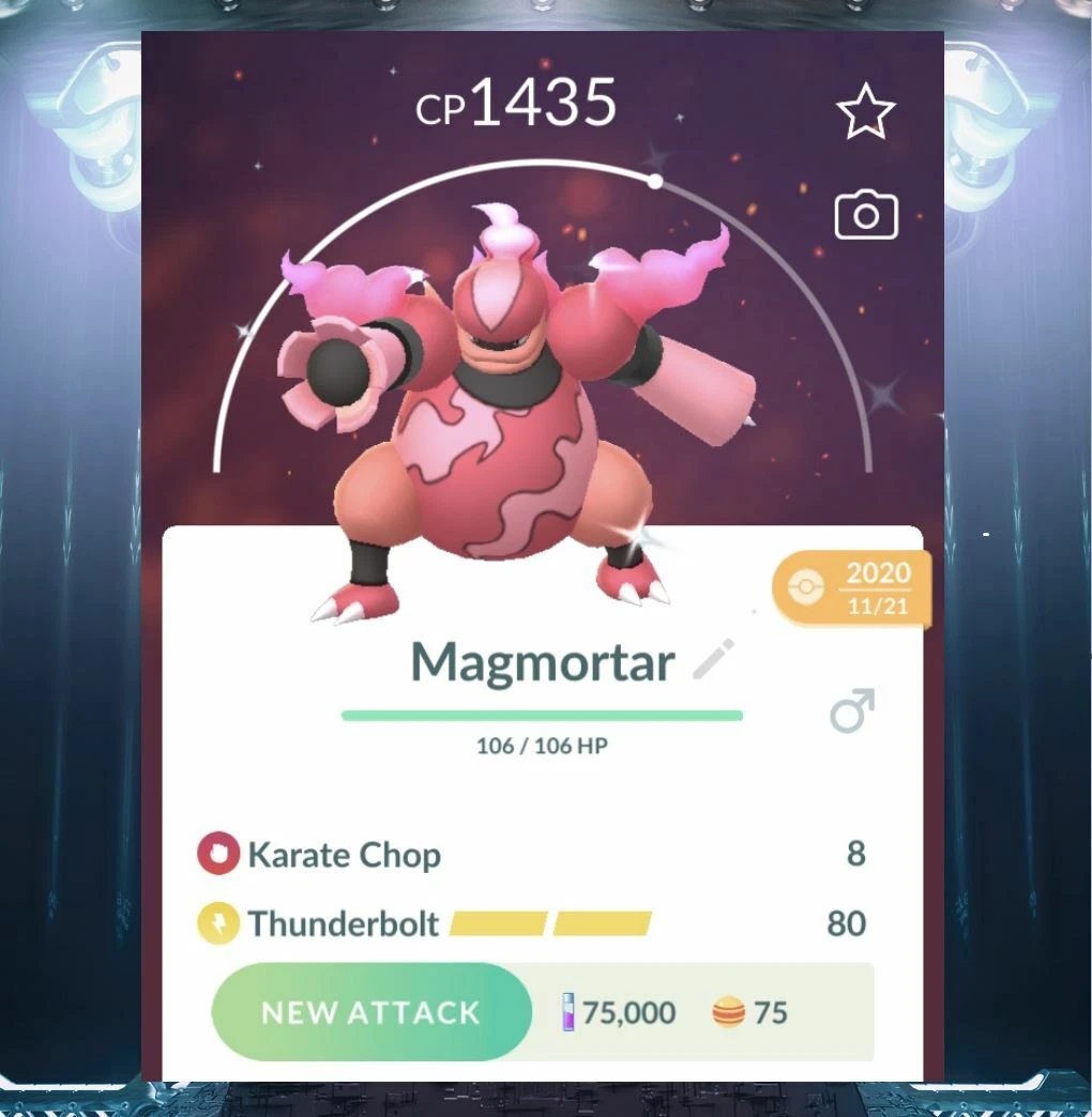 Pokemon Magmortar Shiny